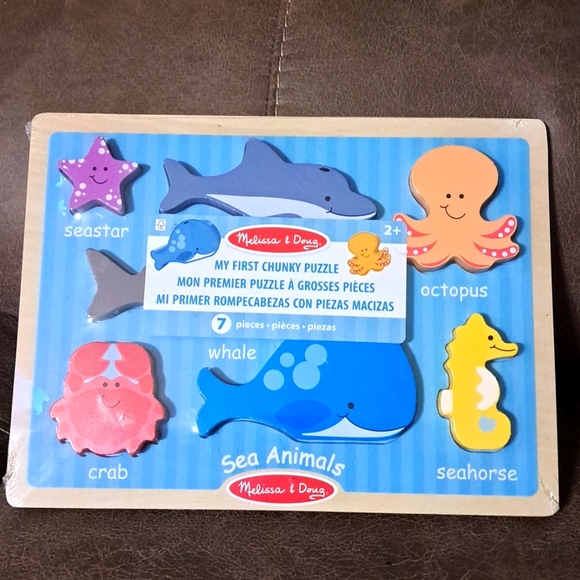 Melissa & Doug | Toys | Nwt Melissa Doug Chunky Puzzle Sea Animals ...